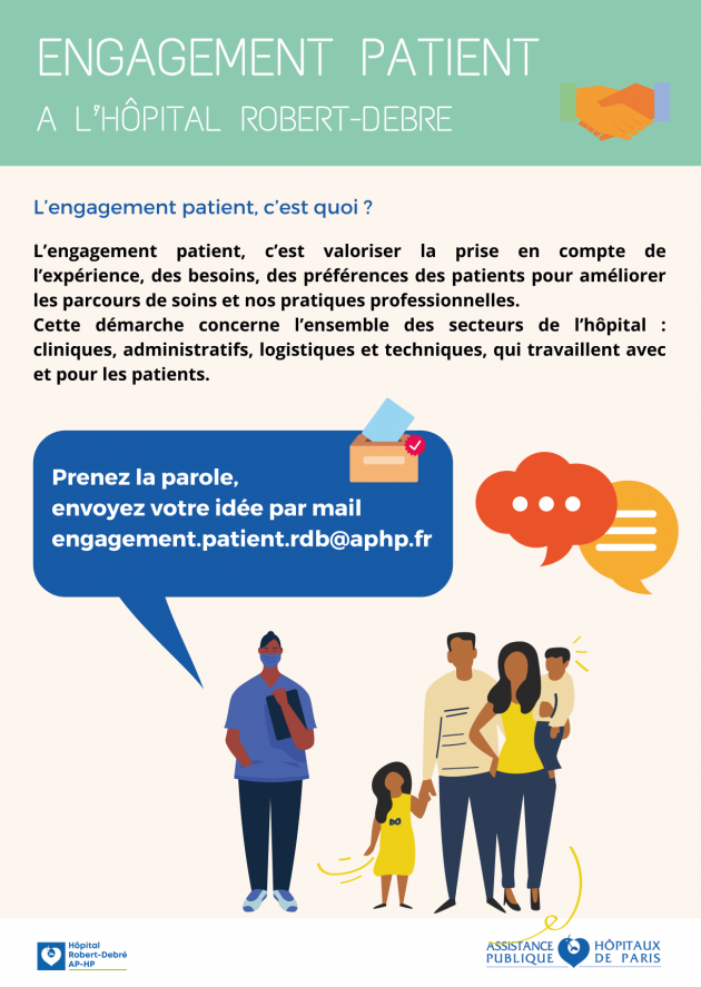 Engagement Patient | Hôpital universitaire Robert-Debré