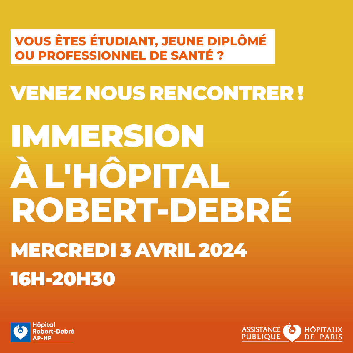 Mercredi 3 avril 2024 – Immersion à l’hôpital Robert-Debré | Hôpital ...