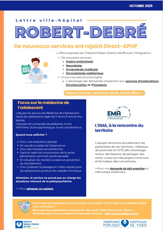 Lettre VH n° 2 | Hôpital universitaire Robert-Debré